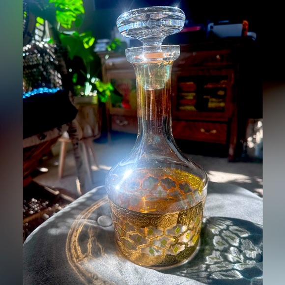 Culver | Dining | Vintage Culver Valencia 22k Gold Decanter Wstopper ...